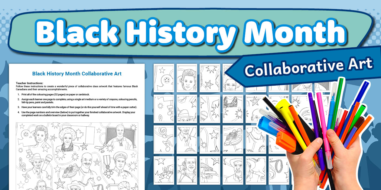 Black History Month: Primary Collaborative Art Activity