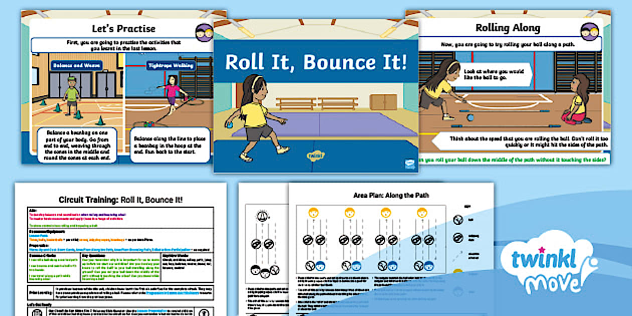 Ball Skills Lesson Plan - Year 1 Twinkl Move - KS1 Circuits