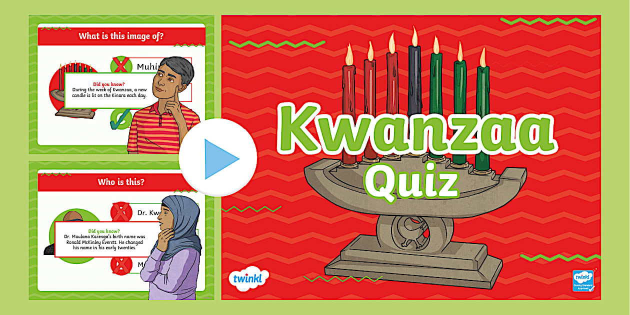 Kwanzaa PowerPoint Quiz - Grades 4-6 (creat de profesori)