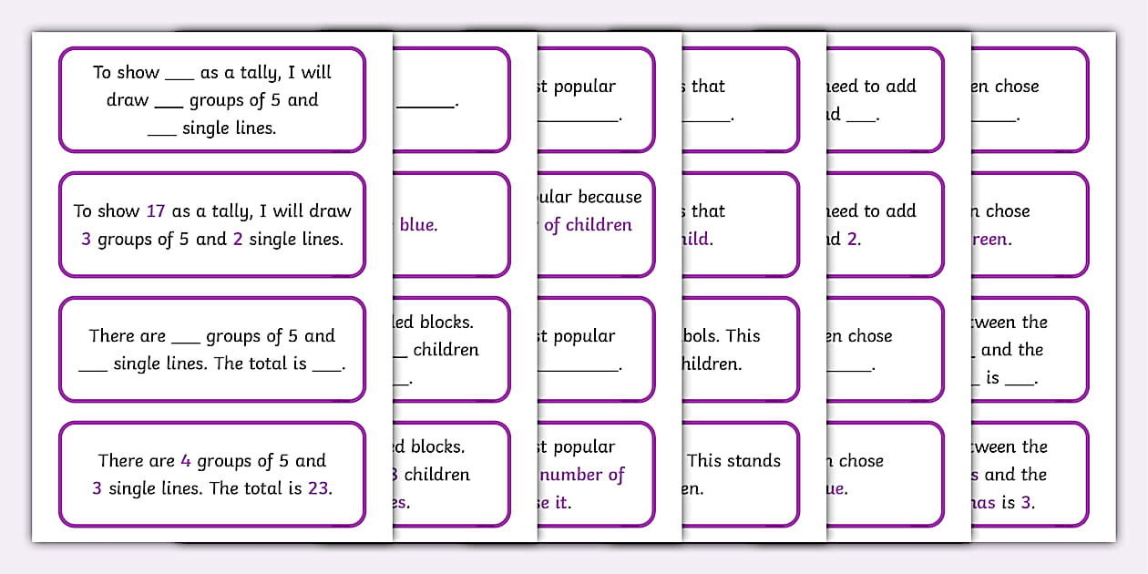 👉 Y2 Statistics Stem Sentences (teacher made) - Twinkl