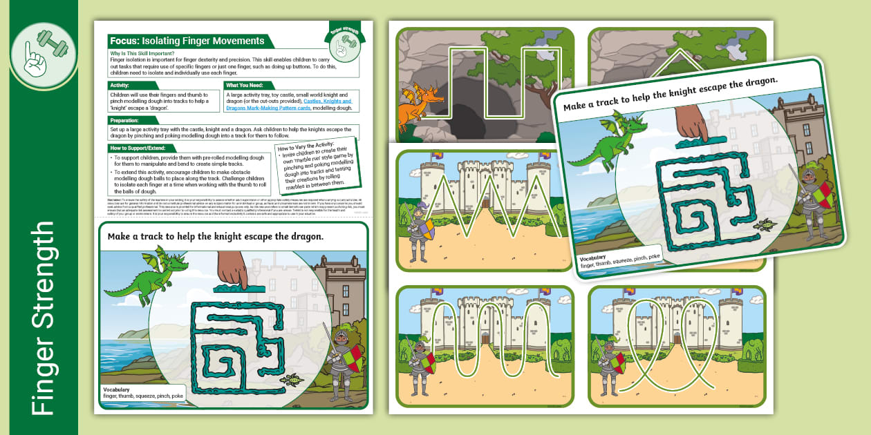 Fine Motor Continuous Provision Activity: Escape the Dragon