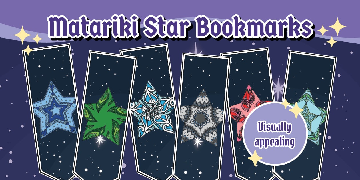 Matariki Star Bookmarks