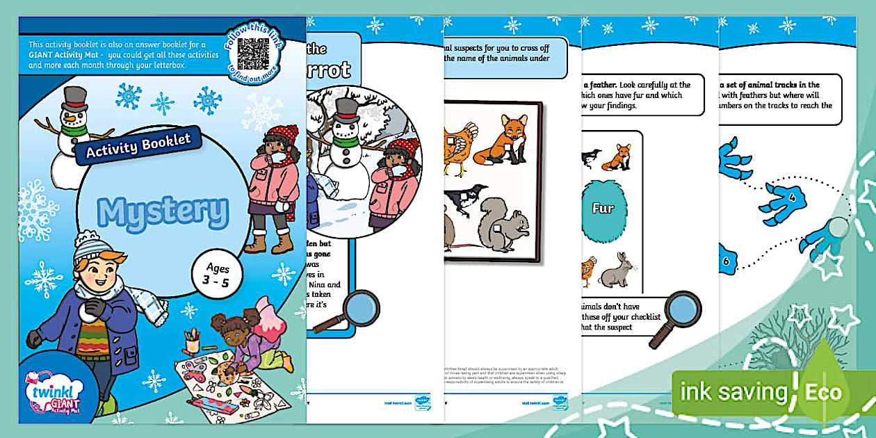Solve the Mystery Activity Booklet 3 to 5 (teacher made)