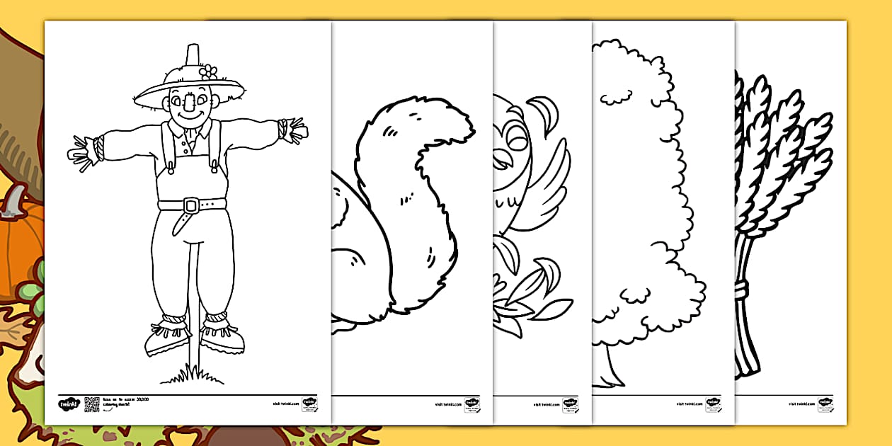 Autumn Colouring Pages for EYFS | Twinkl | Early Years