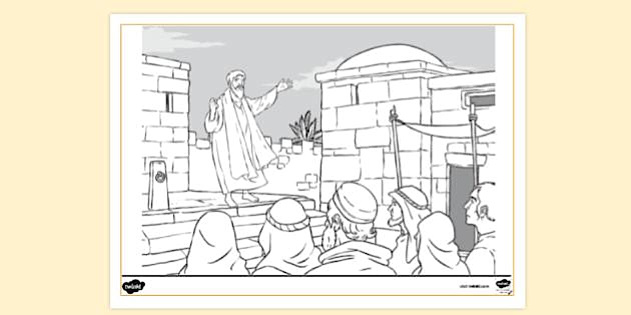 Samuel Bible Colouring Page - Primary School - Twinkl