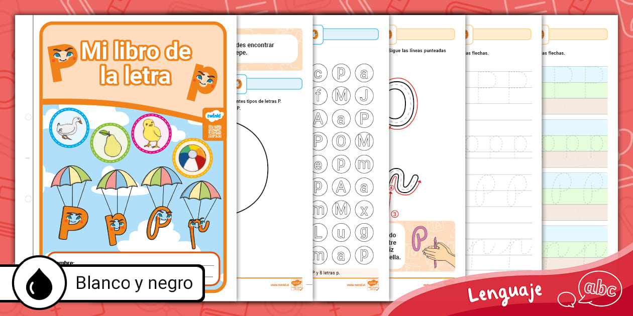 Cuadernillo | Mi libro | Letra P (teacher made) - Twinkl