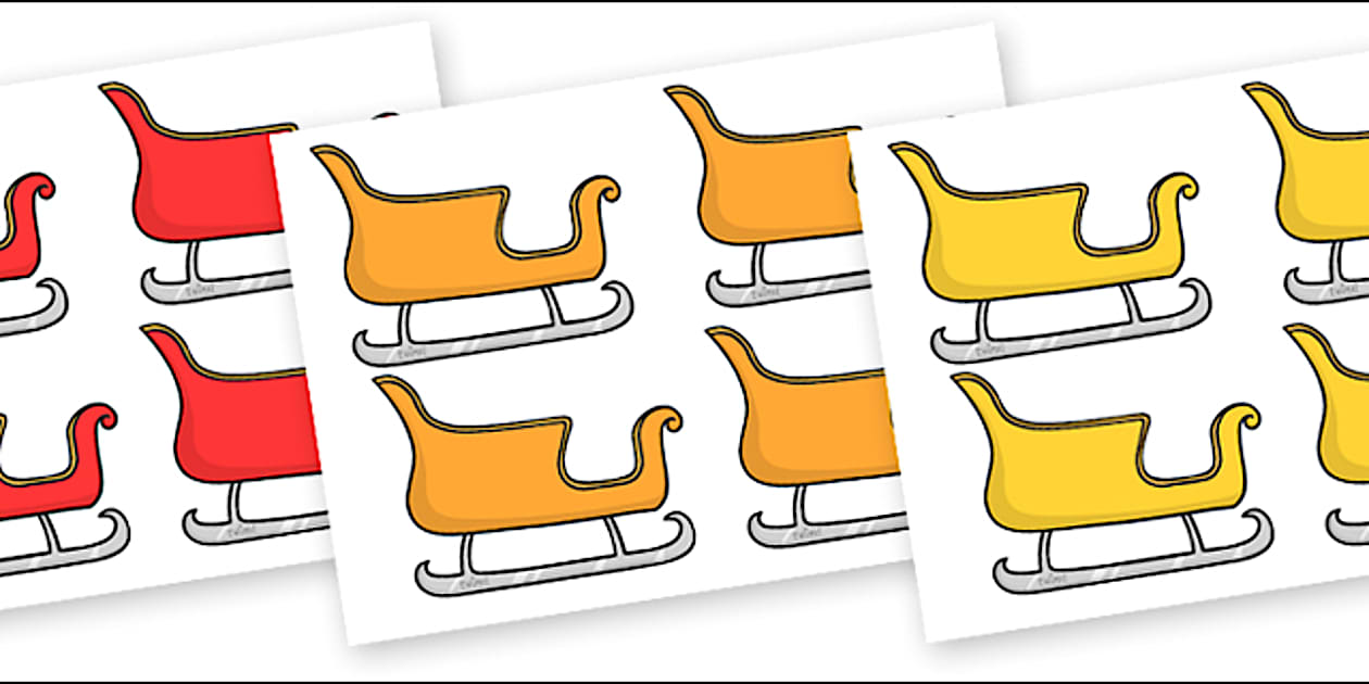 Sleigh Editable (teacher made) - Twinkl