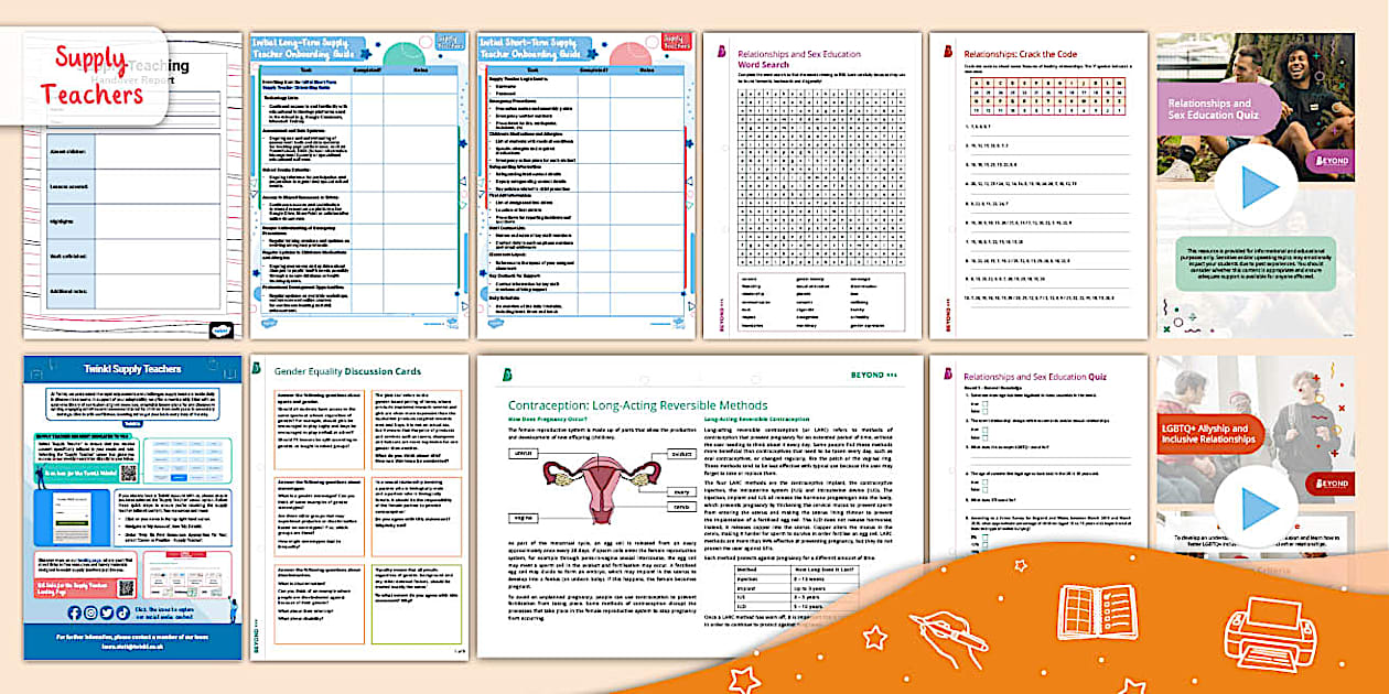 KS3/4 RSE Supply Pack (Teacher-Made) - Twinkl