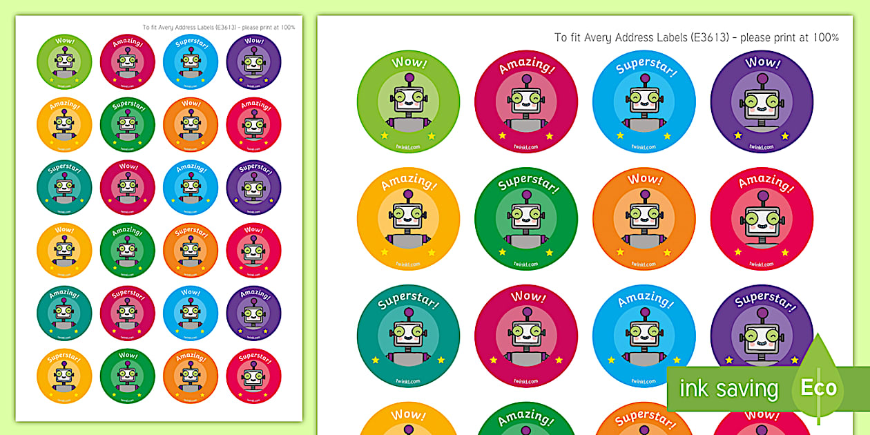 Ralph the Well-Behaved Robot Reward Stickers - Twinkl