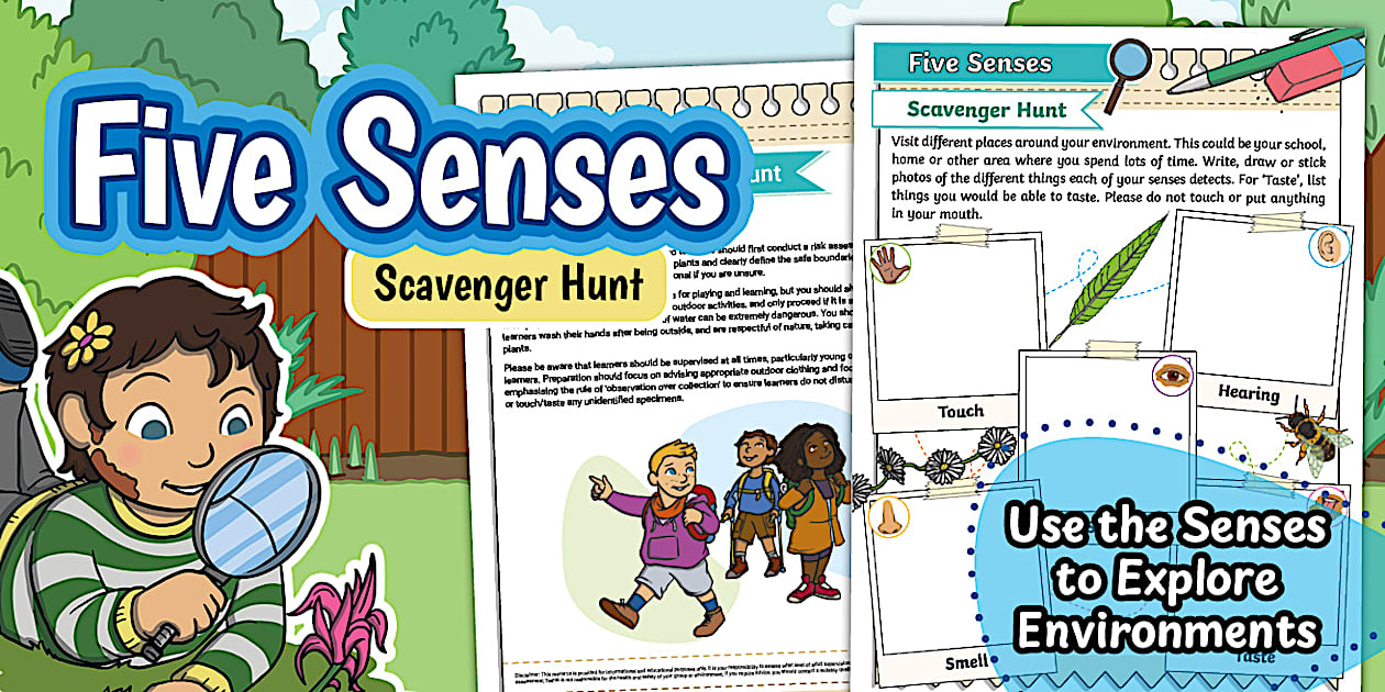 * NEW * Five Senses Scavenger Hunt - Twinkl Science STEM
