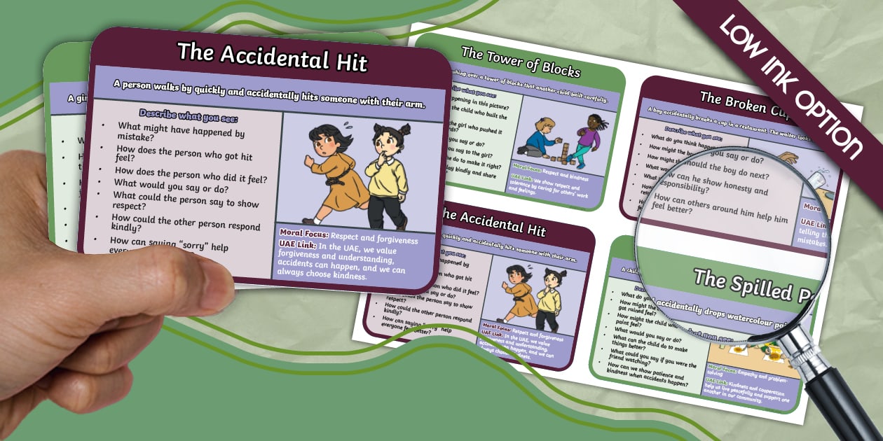 Situations to Say Sorry For - Scenario Discussion Cards
