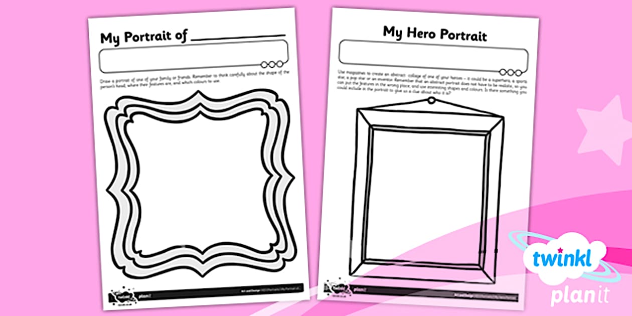 Art: Portraits KS1 Unit Home Learning Tasks - Twinkl