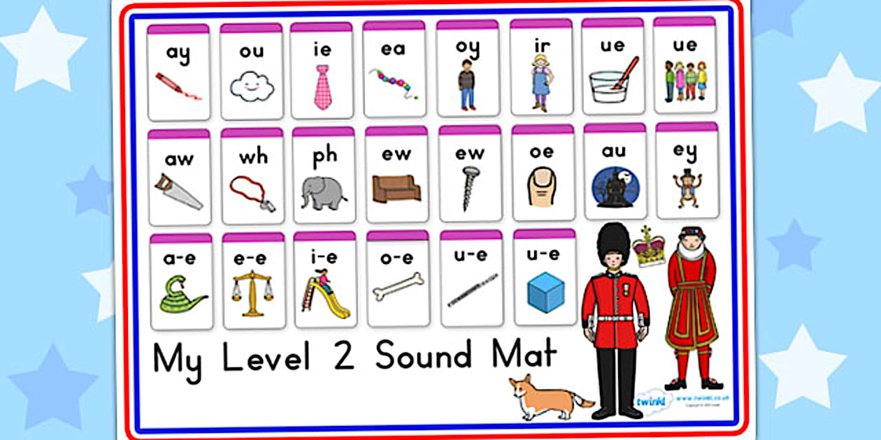 TAS Royal Family Level 2 Sound Mat (teacher made) - Twinkl