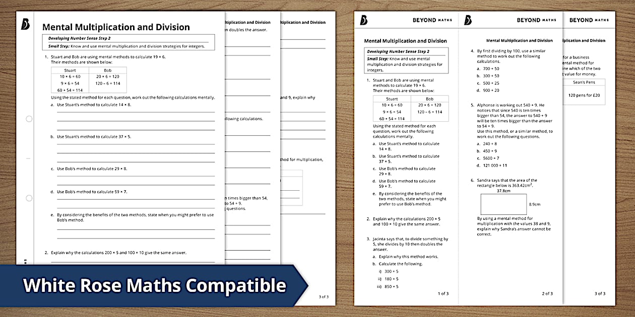 👉 Mental Multiplication and Division - Twinkl