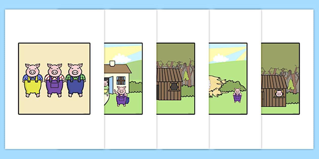 Stori Y Tri Mochyn Bach (i Gyd Fynd â Bee-Bot) - Twinkl