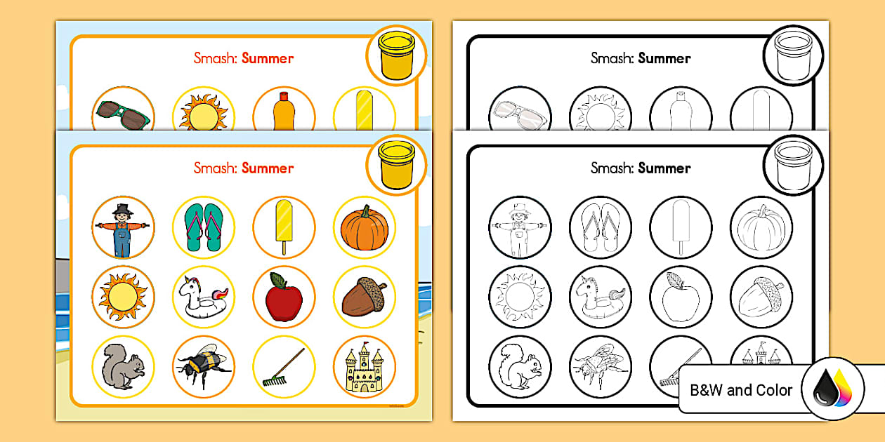 Summer Smash Mats (Teacher-Made) - Twinkl