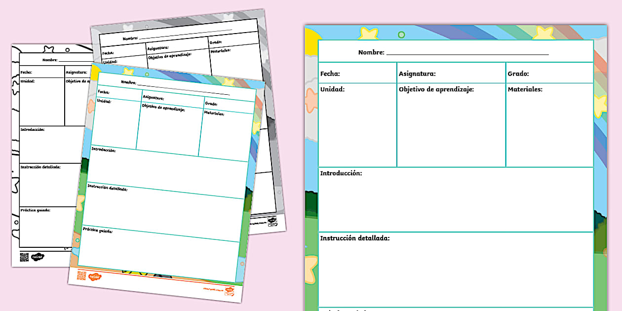 Plantilla de planificación de clase (teacher made) - Twinkl
