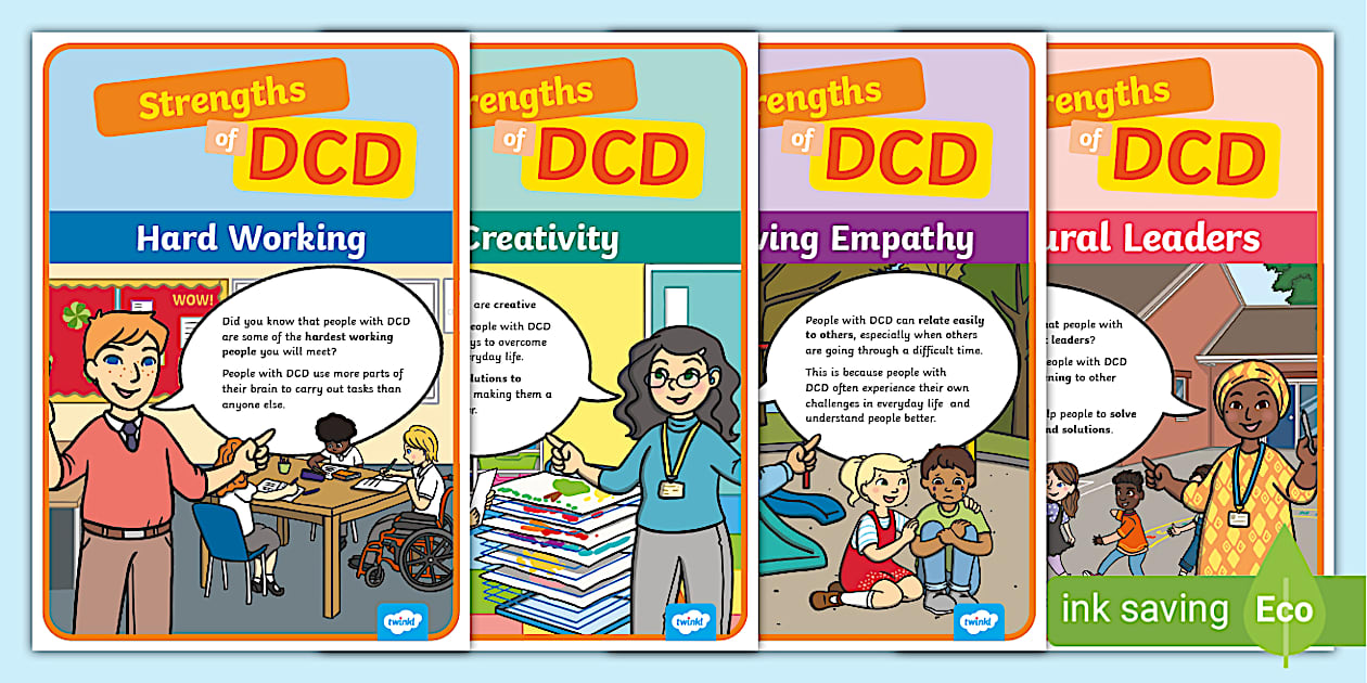 Strengths of DCD Display Posters (teacher made) - Twinkl