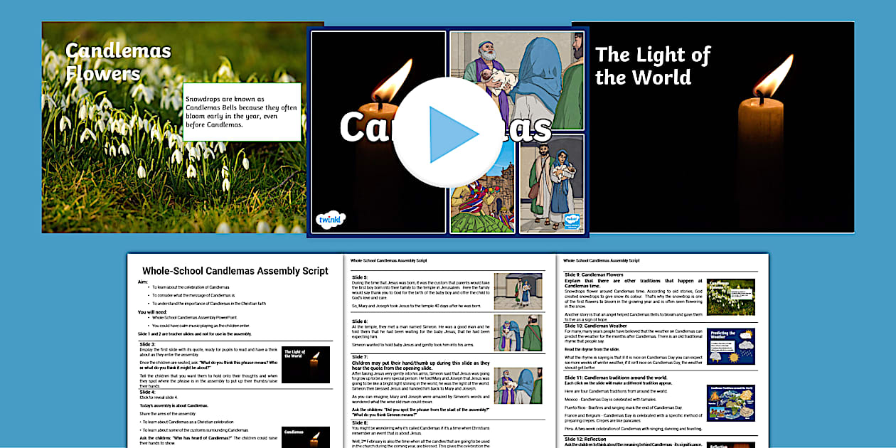 Candlemas Assembly Pack (teacher made) - Twinkl
