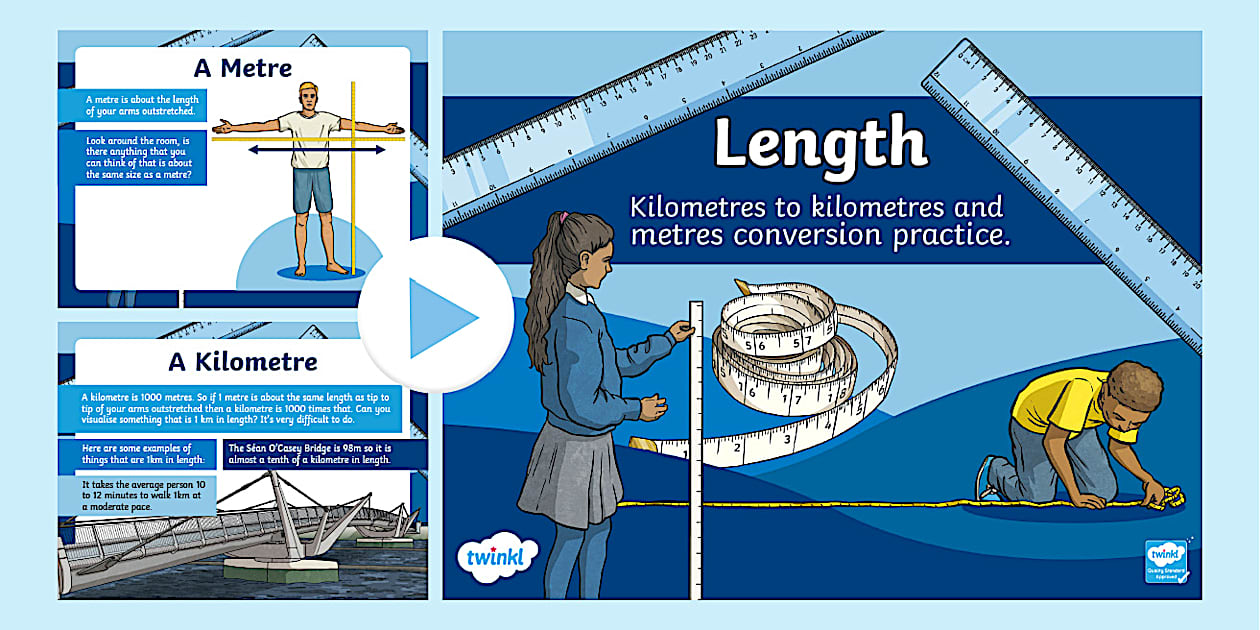 km to m Conversion PowerPoint (teacher made) - Twinkl
