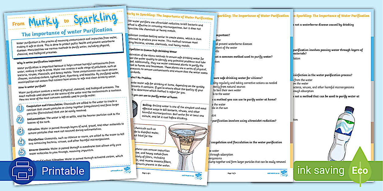 From Murky to Sparkling-The Importance of Water Purification