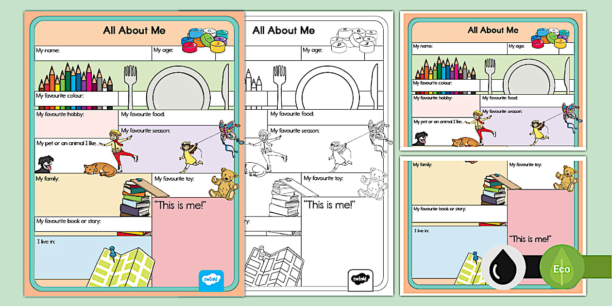 All About Me Art Project | Back To School (teacher made)