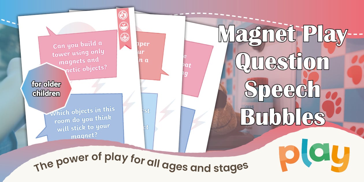 Magnet Play Question Speech Bubbles for Older Children