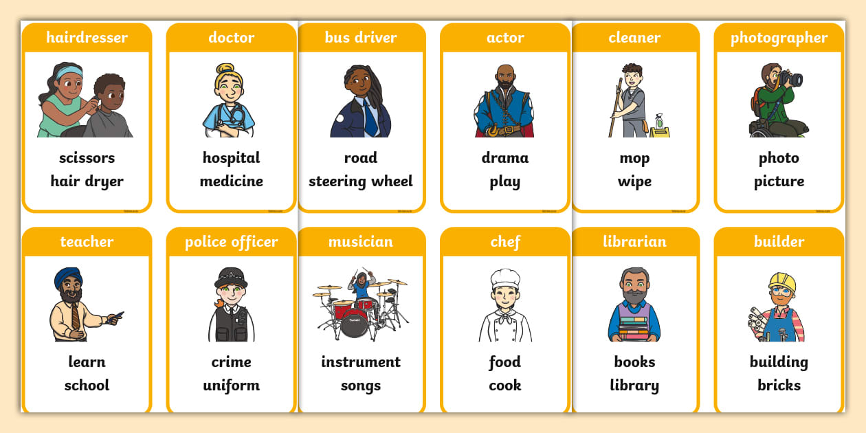 Jobs Leave it Out! Game Cards - Twinkl English - Twinkl