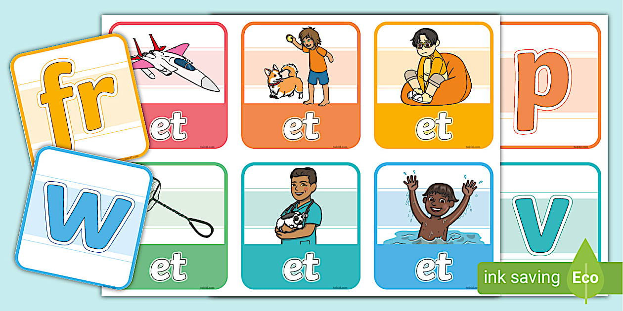 ‘et’ Onset and Rime Matching Activity (teacher made)