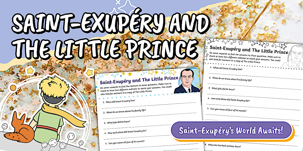 Saint-Exupéry and The Little Prince - Twinkl