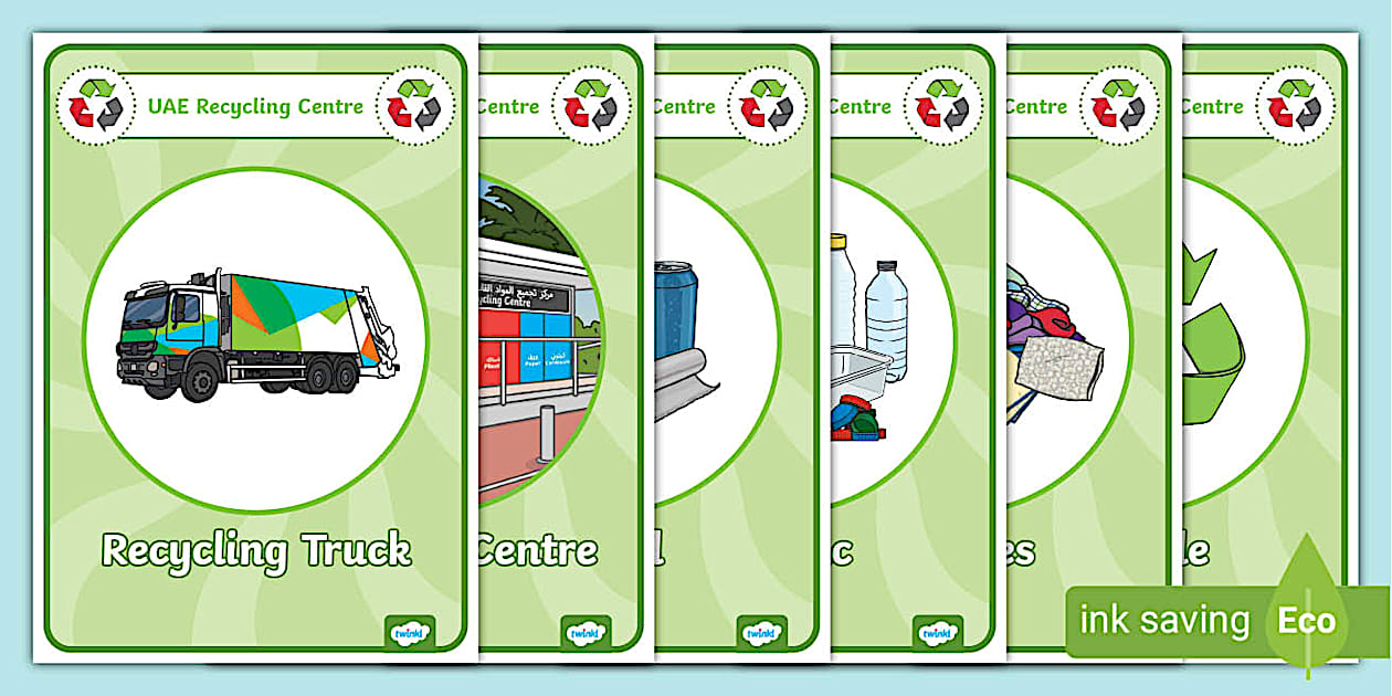 UAE Recycling Centre Posters (Teacher-Made) - Twinkl