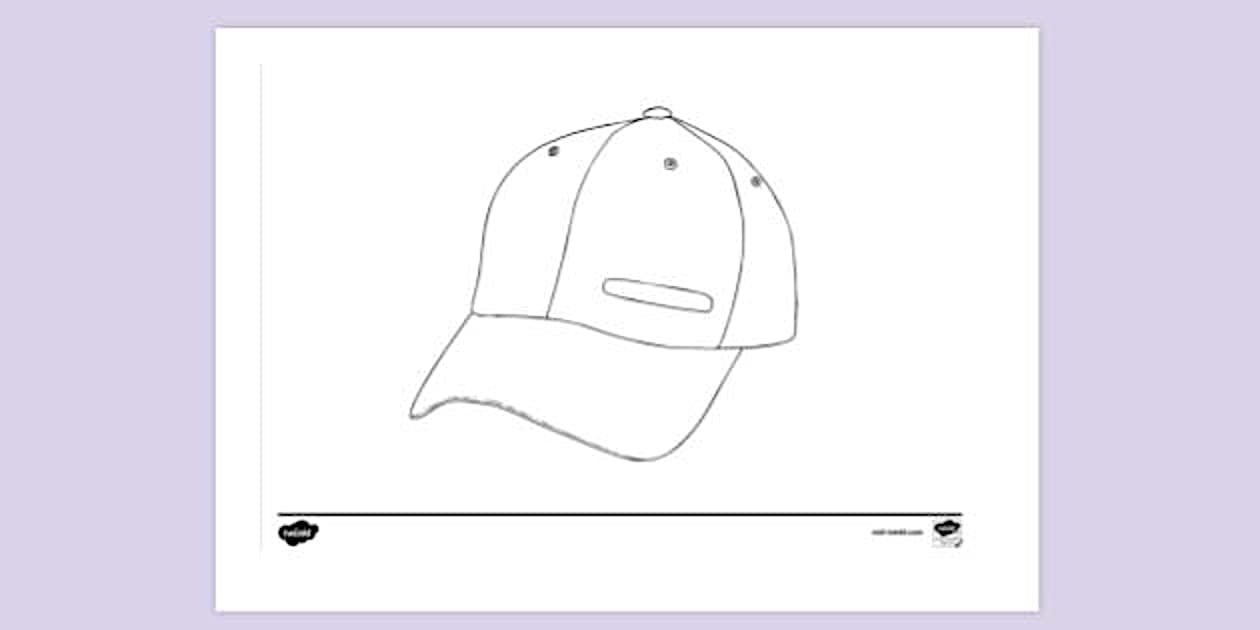Cap Hat Colouring Sheet | Colouring Sheets (teacher made)