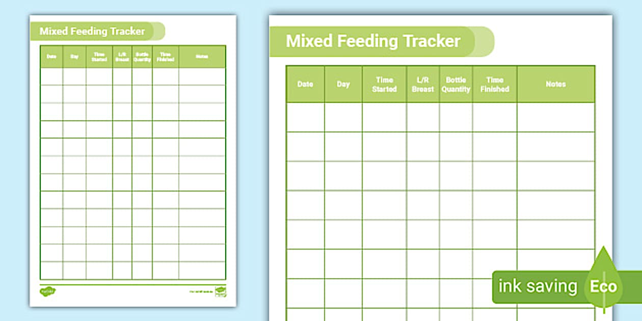 Baby Feeding Schedule Template | Printable | Twinkl - Twinkl
