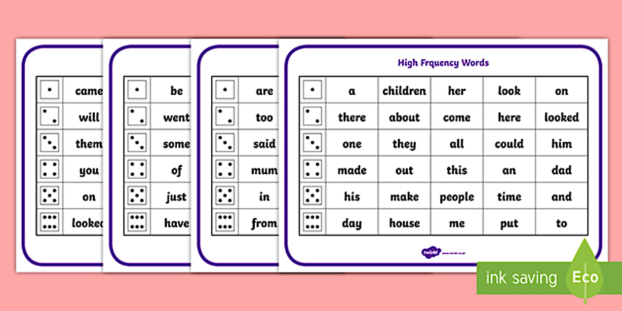 High Frequency Roll and Read Mats - Twinkl