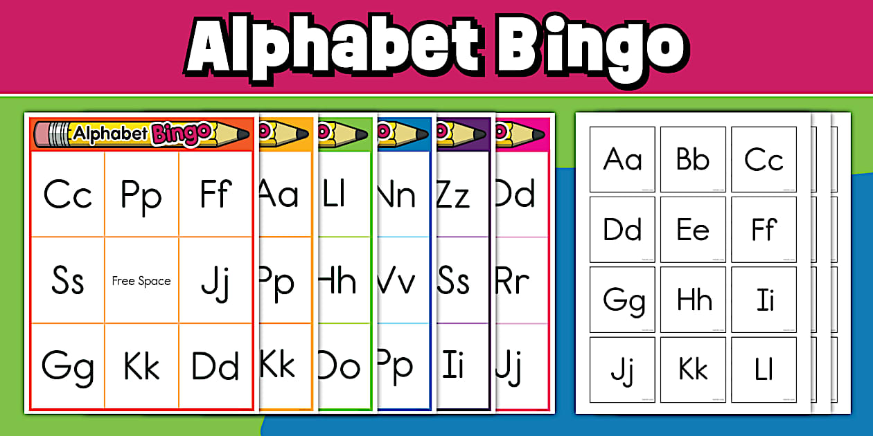 Uppercase and Lowercase Alphabet Bingo Game