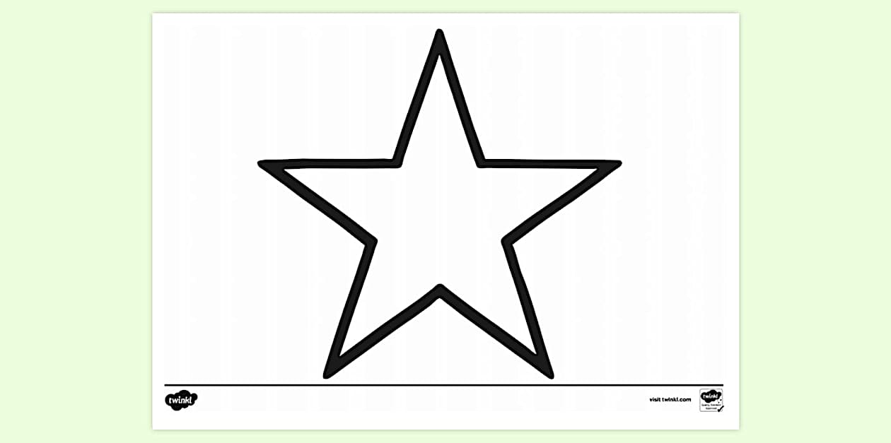 Gold Star Colouring Sheet | Colouring Sheets (teacher made)