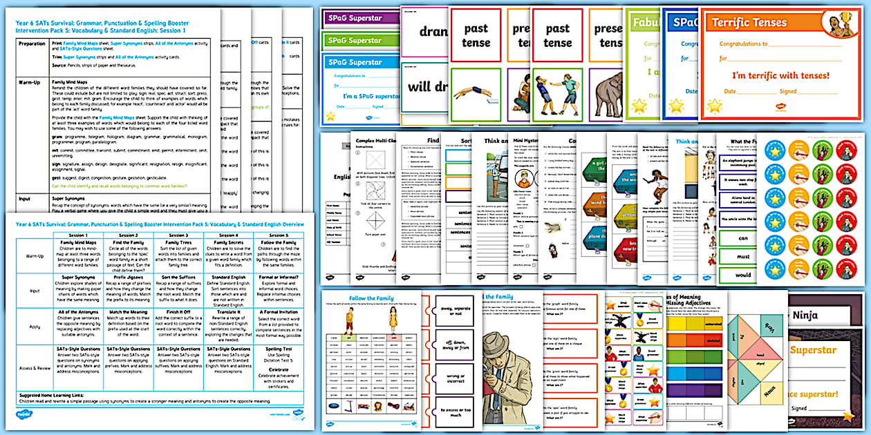 Year 6 SATs Survival: Grammar, Punctuation & Spelling Intervention Booster