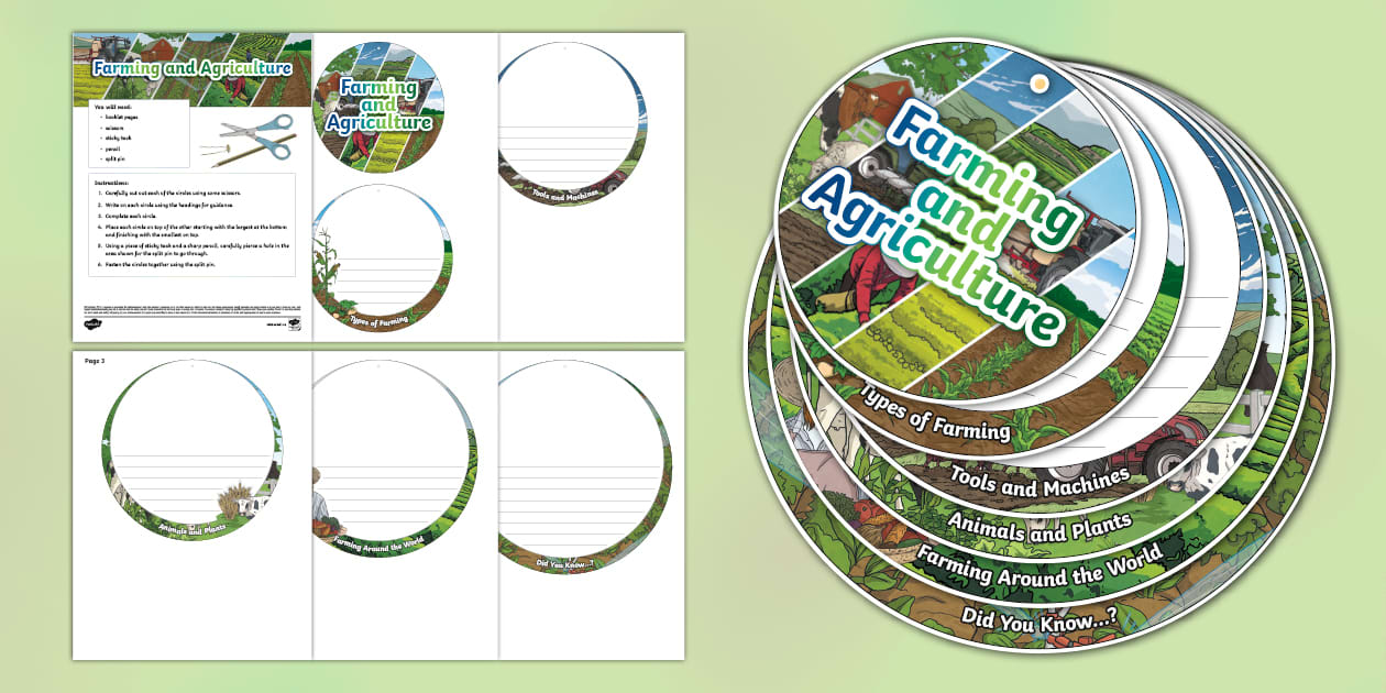 Farming and Agriculture Circles Booklet (teacher made)