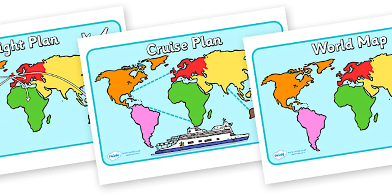 Montessori World Map Posters (teacher made) - Twinkl