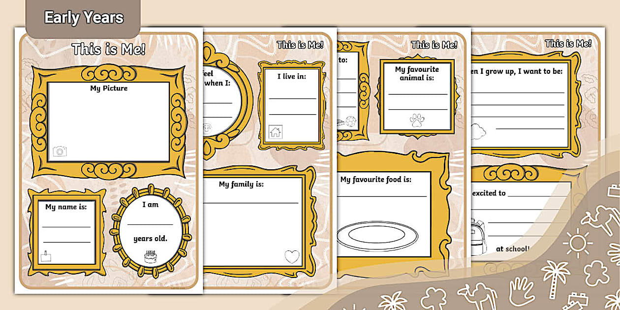 This is Me - Writing Frames (Teacher-Made) - Twinkl