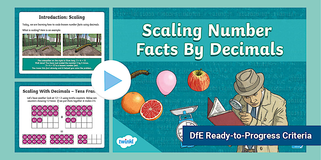 👉 Scaling Number Facts by Decimals PowerPoint - KS2 - Twinkl