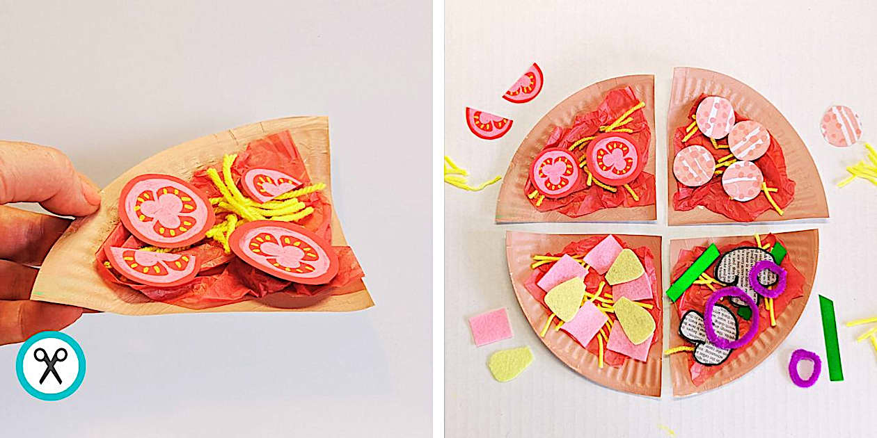Pizza Slice Collage | Food Crafts (teacher made) - Twinkl