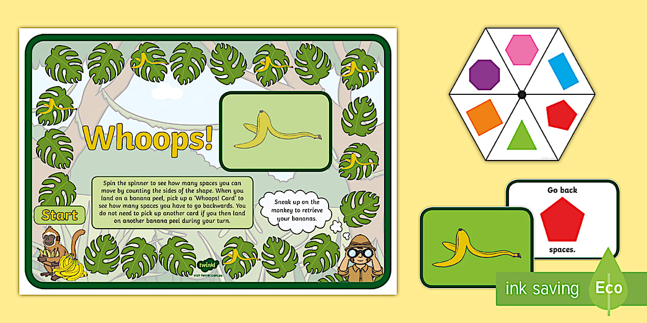 2D Shape Board Game | F-2 Australia | Teacher-Made - Twinkl