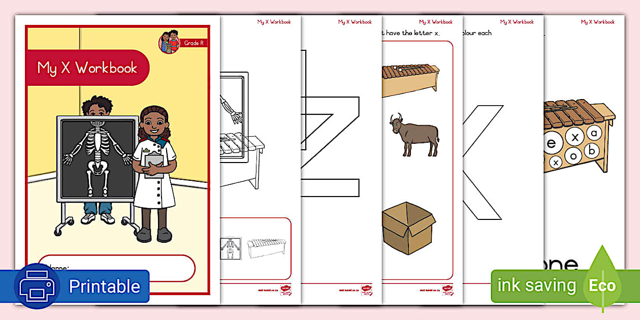 Grade R English - Phonics - Workbook: Letter X