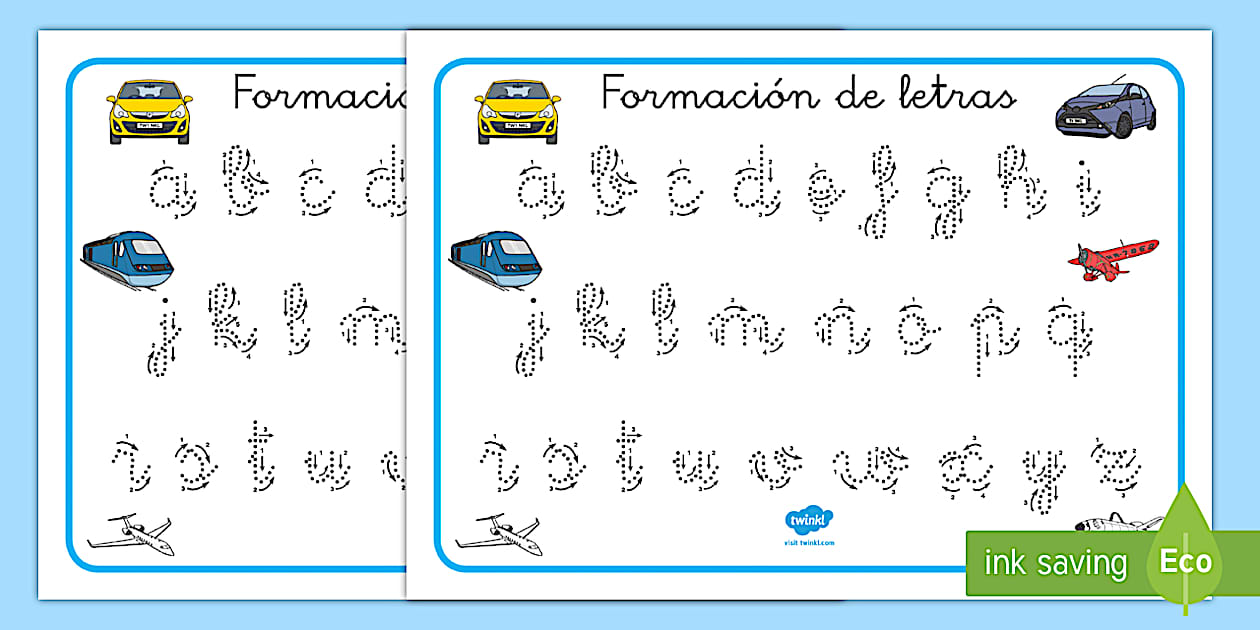 Tapiz de formación de letras: Transporte (teacher made)
