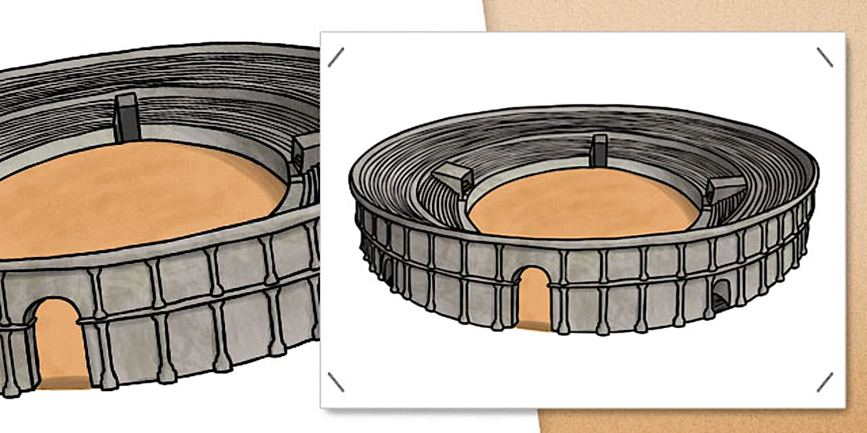 Roman Amphitheatre Large Display Poster (teacher made)