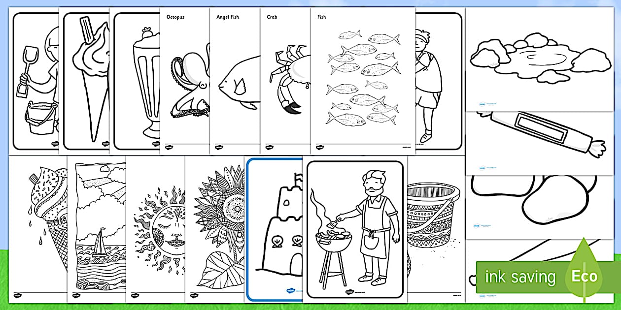 Summer Coloring Resource Pack (Teacher-Made) - Twinkl