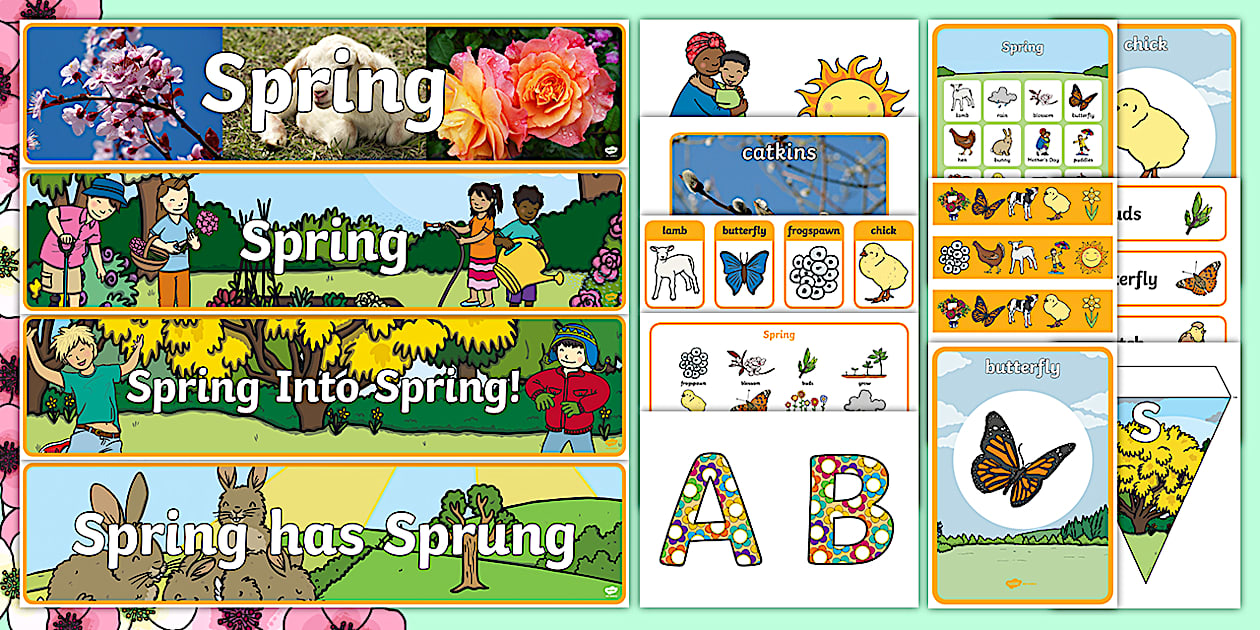 Spring Aistear Display Pack - Twinkl