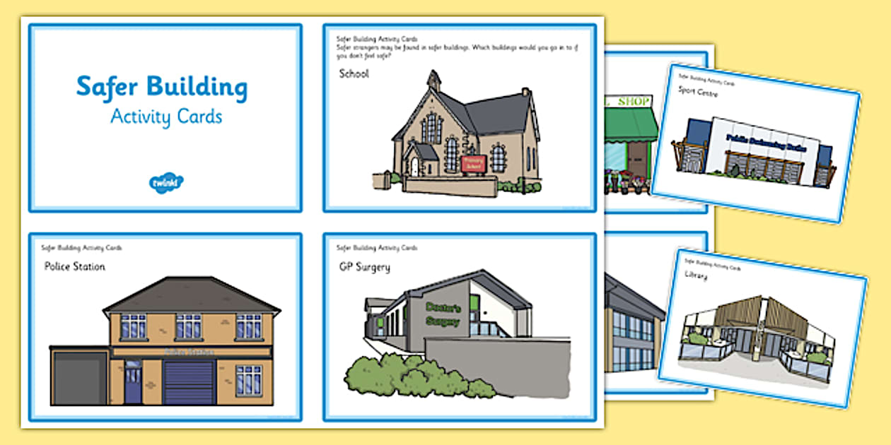 Safer Building Activity Cards - Twinkl