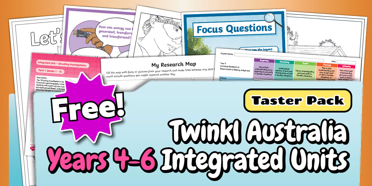 Australia 4-6 Integrated Units Taster Resource Pack